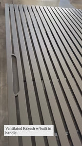 Ventilated Rakesh Door | Modern Slatted Wood Door