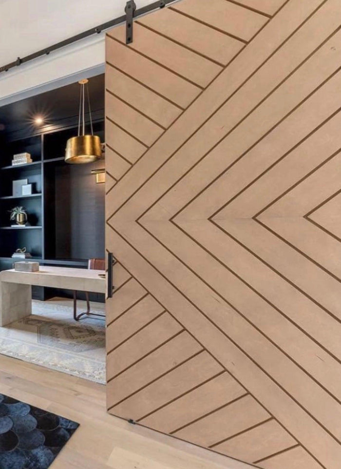 Overlapping Chevron Door | A Modern Twist on Classic Design