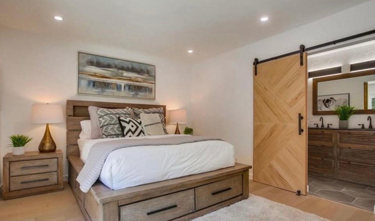 Overlapping Chevron Door | A Modern Twist on Classic Design