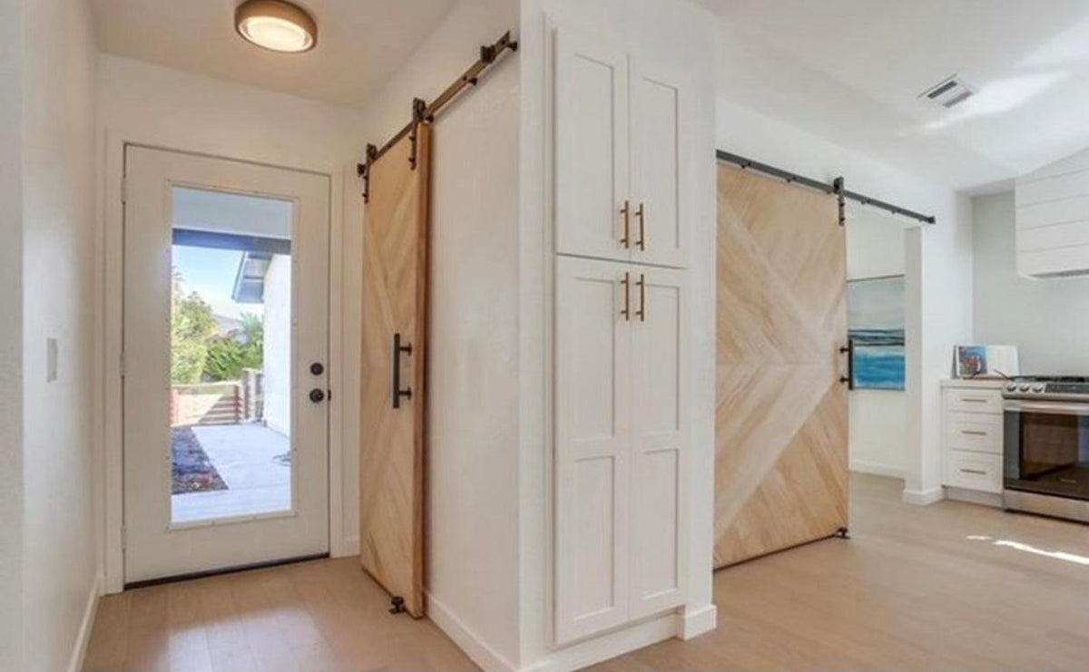 Overlapping Chevron Door | A Modern Twist on Classic Design
