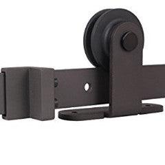 Top Mount Black Door Track Set – Rustic Luxe Designs